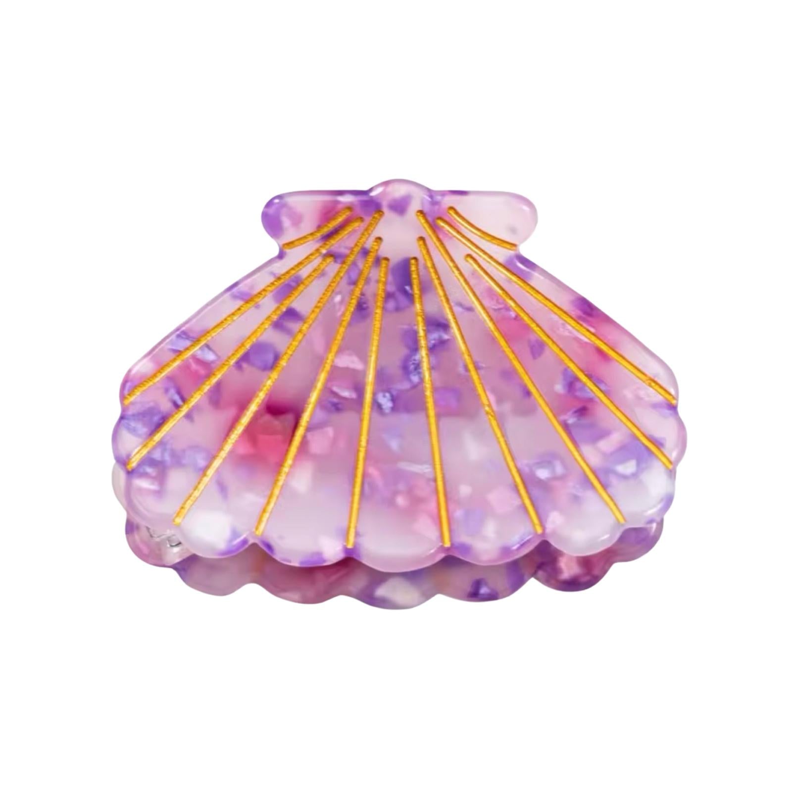 Seashell Hair Claw - 5.7cm - Purple – Mhalaty